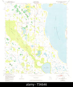 Lake Tohopekaliga, Florida, map 1953, 1:24000, United States of America ...