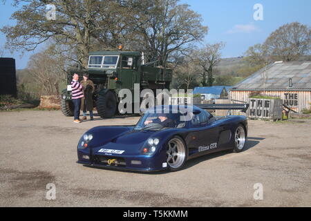 A BLUE ULTIMA GTR SUPERCAR Stock Photo - Alamy
