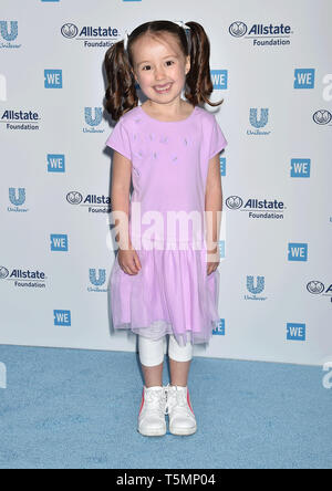 Brielle Milla arrives at WE Day California 2019 held at The Forum in Inglewood, CA on Thursday ...