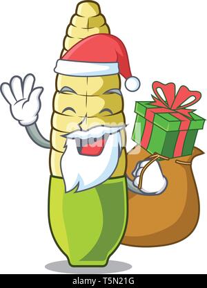 Santa baby corn fried on cartoon plate Stock Vector Image & Art - Alamy