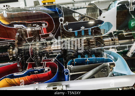 Turbine Engine Profile PT6A-140. Aviation Technologies. Aircraft jet ...