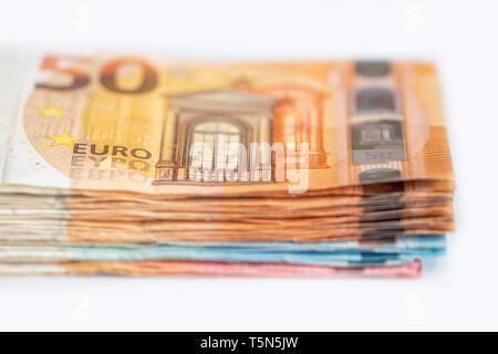 1000 Euro note on white background, close-up Stock Photo - Alamy
