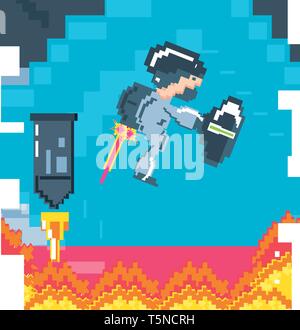 video game avatar pixelated vector illustration design Stock Vector ...