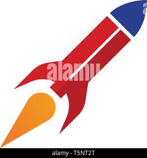 Rocket icon ilustration logo vector icon template Stock Vector Image ...