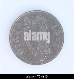 10p Irish coin -1973 Stock Photo - Alamy