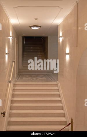 White Marble Stairs to Underground Church Crypt Stock Photo - Alamy