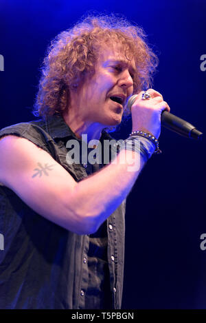 Carl Sentance of Nazareth performing at Weyfest music festival, Farnham ...