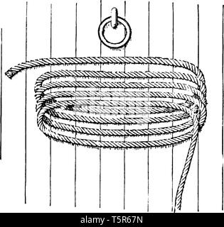 Illustration of a coiled rope Stock Vector Image & Art - Alamy