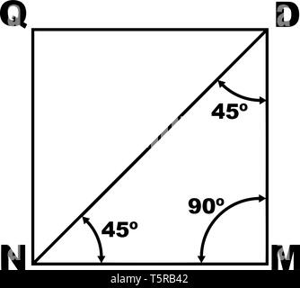 An image that shows a square. This square divided into two equal parts ...