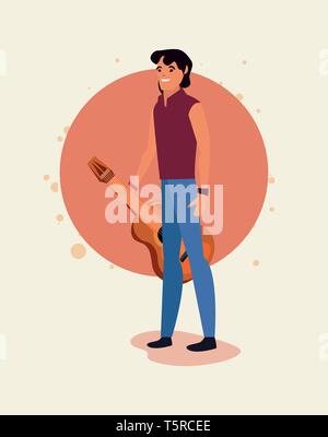 musician profession labour day vector illustration design Stock Vector ...