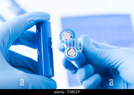 Lithium-graphene battery. Li-ion variant with graphene components Stock ...