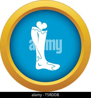 Zombie leg isolated. foot Bone Vector illustration Stock Vector Image ...