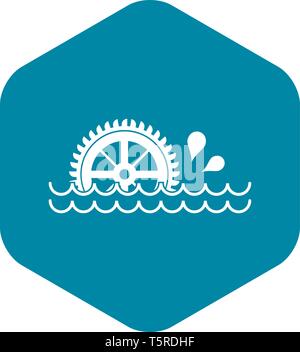 Waterwheel icon, simple style Stock Vector Image & Art - Alamy