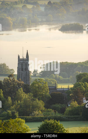 The village of Blagdon in North Somerset, England Stock Photo - Alamy