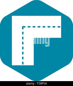 Turning road icon, simple style Stock Vector Image & Art - Alamy