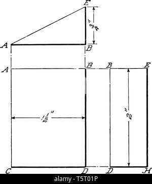 The image shows the projection of a rectangular prism whose wide side ...