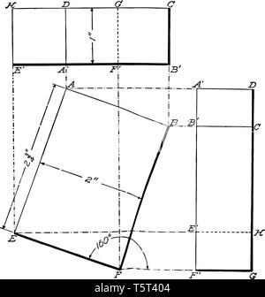 The image shows the projection of a rectangular prism whose wide side ...