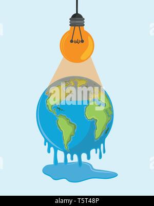 Melting light bulb Stock Photo - Alamy