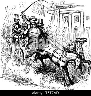 Thomas Nast Cartoon of Boss Tweed and Tammany Ring, "Who Stole the ...