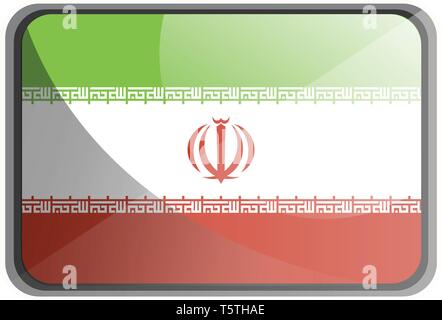 Iran flag, vector illustration on a white background Stock Vector Image & Art - Alamy
