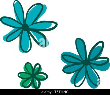 Three cartoon flowers Stock Vector Image & Art - Alamy