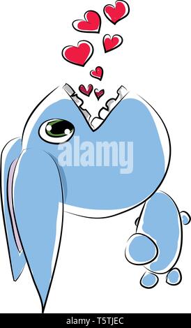 cute little doll with rabbit animal vector illustration design Stock ...