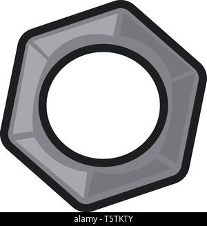 Cartoon illustration of screwing nut and bolt Stock Vector Image & Art ...