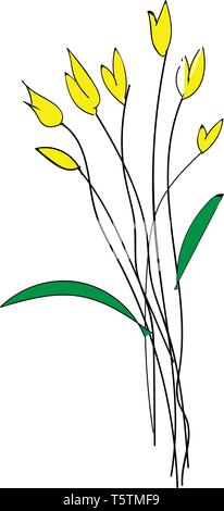 Seamless tulips spring flowers illustration. Floral background pattern ...