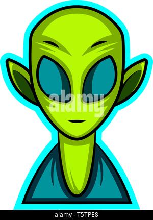 Alien Vector Icon Sign Icon Vector Illustration For Personal And ...