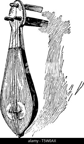 The rebab, a string instrument originating in the Middle East. There ...