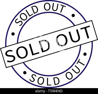 just sold stamp. just sold round ribbon sticker. label Stock Vector Image & Art - Alamy