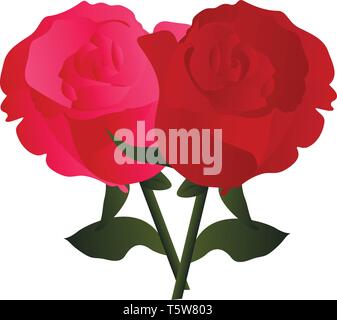 Vector floral arrangements with romantic pink flowers Stock Vector ...