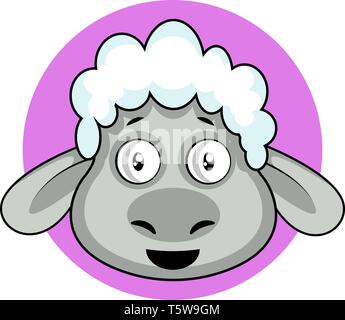 Cute sheep cartoon. Sheep clipart vector illustration Stock Vector ...