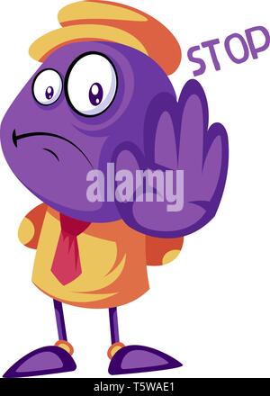 Vector cartoon hand holding a stop sign. Illustrated hand on comic book ...