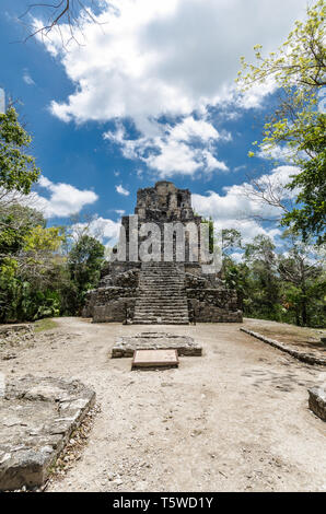 Ancient Mayan Pyramid at Muyil in Quintana Roo, Mexico Stock Photo - Alamy