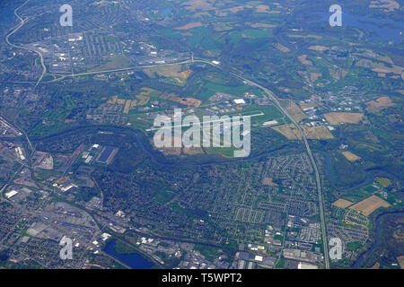 Aerial view of Reading Airport, Pennsylvania Stock Photo - Alamy