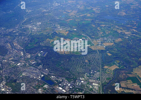 Aerial view of Reading Airport, Pennsylvania Stock Photo: 56171218 - Alamy