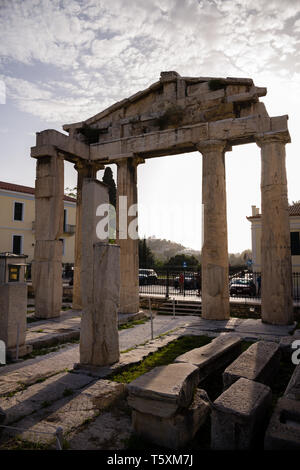 Entrance to the Roman Forum Athens Stock Photo - Alamy