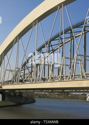 Spanning the Amsterdam-Rhine canal in Utrecht, the Demka-spoorbrug is a ...