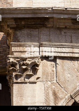 Rome. Italy. Arch of Gallienus (Arco do Gallieno), the ancient Roman ...