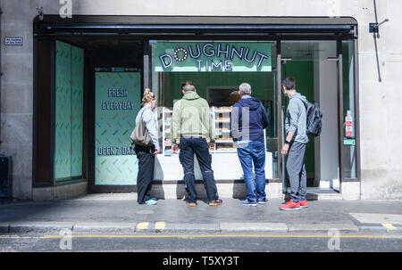 Doughnut Time shop front, Fenchurch Street, London, EC3, UK Stock Photo ...