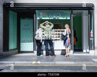 Doughnut Time shop front, Fenchurch Street, London, EC3, UK Stock Photo ...