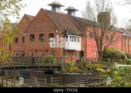 The RIver Wey at the Maltings, Farnham Surrey Stock Photo - Alamy