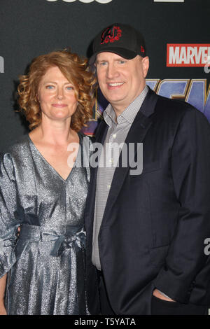 Caitlin Feige, Kevin Feige 04/22/2019 The world premiere of Marvel ...