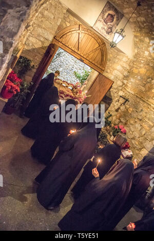 Kimi, Greece. Kimi, Evia Island, Greece. 26th Apr, 2019. A Priest seen ...