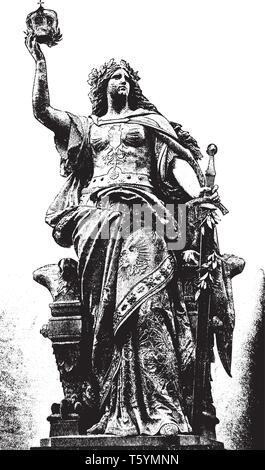 THE GERMAN NATIONAL MONUMENT ON THE NIEDERWALD, 1883: THE GERMANIA ...