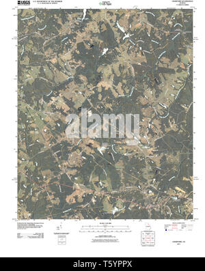 Map of Crawford in Georgia Stock Photo - Alamy