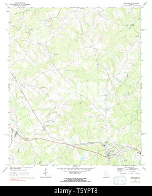 Map of Crawford in Georgia Stock Photo - Alamy