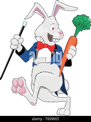 cartoon happy rabbit Stock Vector Image & Art - Alamy