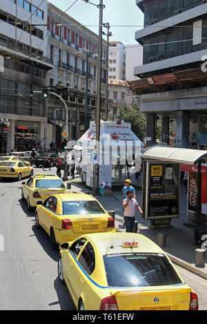 Greece Athens Busy traffic at central Athens Stock Photo - Alamy